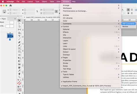 Using Indesigns Pdf Comments Panel Creativepro Network