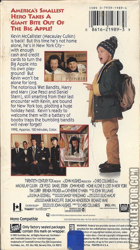 Home Alone 2 Lost In New York Vhs