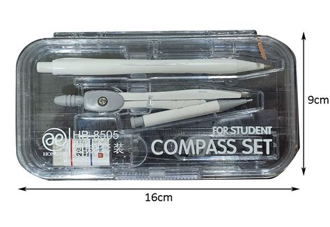 Student Compass Set Math Set Geometry 7 Piece 8 Piece Kompas Belajar