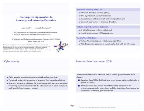Pdf Bio Inspired Approaches To Anomaly And Intrusion Detection
