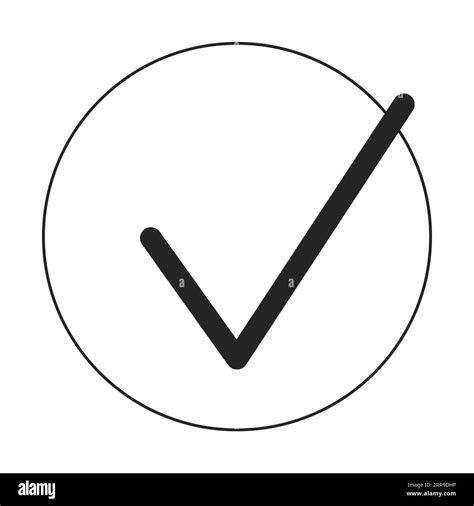 Bullet Point Check Mark Flat Monochrome Isolated Vector Object Stock Vector Image And Art Alamy