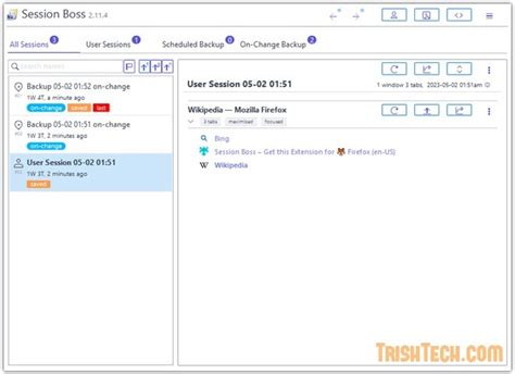 Session Boss Save And Restore Sessions In Firefox