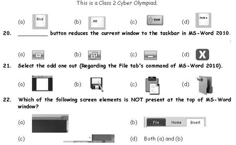 Cbse Class 3 Computer Ms Word Mcqs With Answers