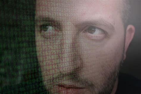 Premium Photo Double Exposure Of Man And Binary Codes