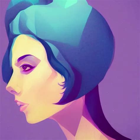 Face Portrait Of A Woman Inspired By Lois Van Baarle Stable
