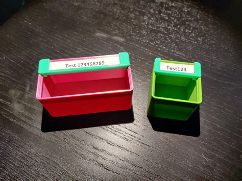 Gridfinity Removable Label Holder For Plain Bins R Gridfinity