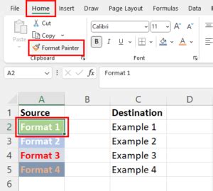 How To Use Format Painter In Excel How To Excel