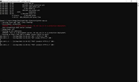 GitHub Bhagyashree Srinivasan SQL Injection ML Self Case Study 1