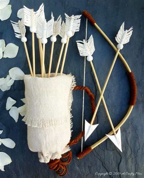 No Sew Quiver And Macrame Arrows DIY Homemade Bow And Arrow Arrows Diy Homemade Bows