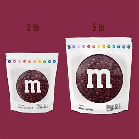 Mandms Milk Chocolate Maroon Candy 5lbs Of Bulk Ubuy India