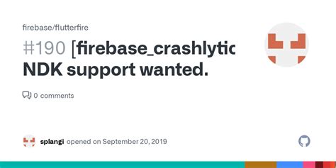 [firebase crashlytics] ndk support wanted · issue 190 · firebase