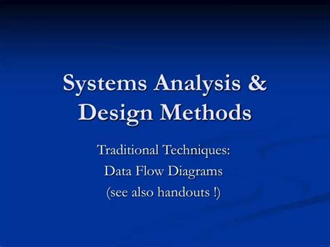 Ppt Systems Analysis And Design Methods Powerpoint Presentation Free