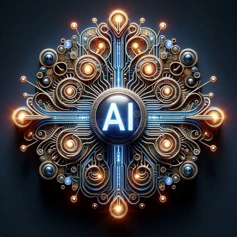 The Complexity Of An Ai Brain Stock Illustration Illustration Of