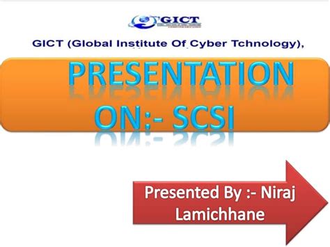Scsi Small Computer System Interface Pptx