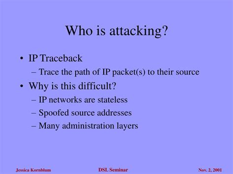 ppt hash based ip traceback powerpoint presentation free download