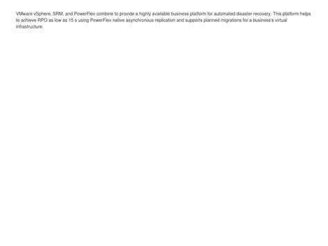 conclusion implementing dell powerflex sra with vmware live site