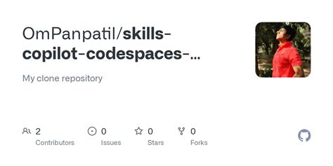 Github Ompanpatilskills Copilot Codespaces Vscode My Clone Repository