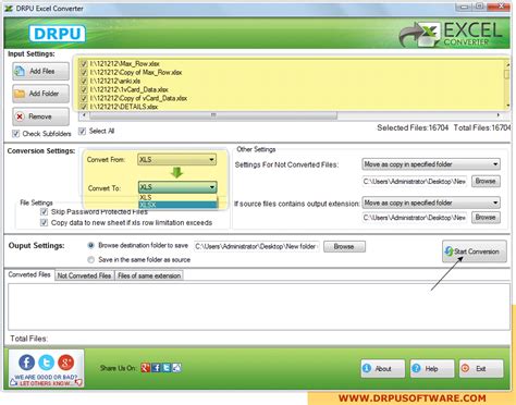 Screenshots Of Drpu Excel Converter Shows How To Convert Xls Files Into