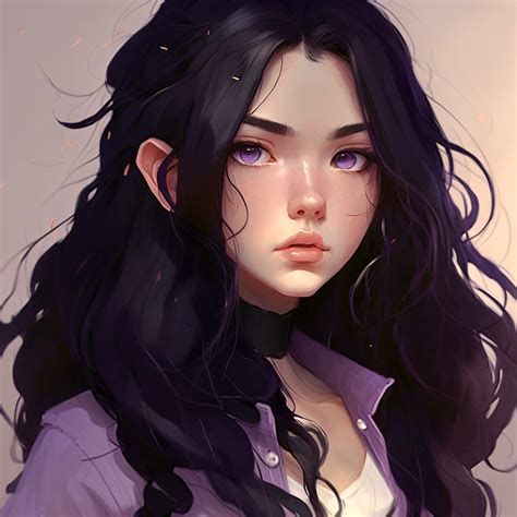 女孩头像•紫色 全部作品 素材集市