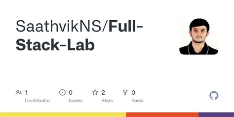 Github Saathviknsfull Stack Lab