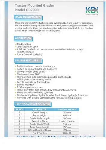 Tractor Grader Tractor Mounted Grader Manufacturer From Mahesana Tractor Grader Tractor Mounted Grader Manufacturer From Mahesana