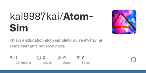 Github Kai9987kaiatom Sim This Is A Education Atom Simulator