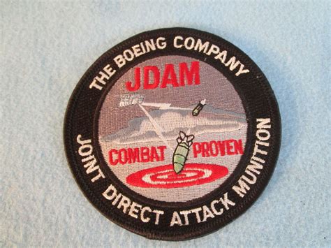 Boeing Co Patch Embroider Jdam Combat Proven Joint Direct Attack Munition Bomb For Sale