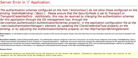 C Wcf Basic Transport Security Issue When Hosted In Iis Stack
