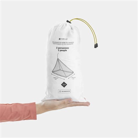 2 Person Hiking Mosquito Net White No Dye Forclaz Decathlon