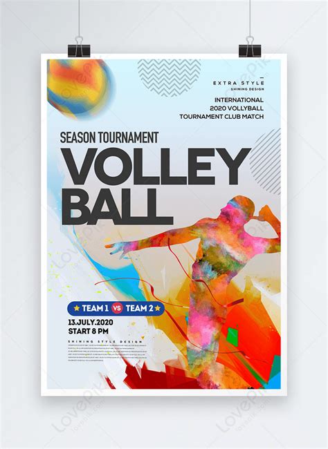 Volleyball Camp Poster Template Design Ubicaciondepersonascdmxgobmx