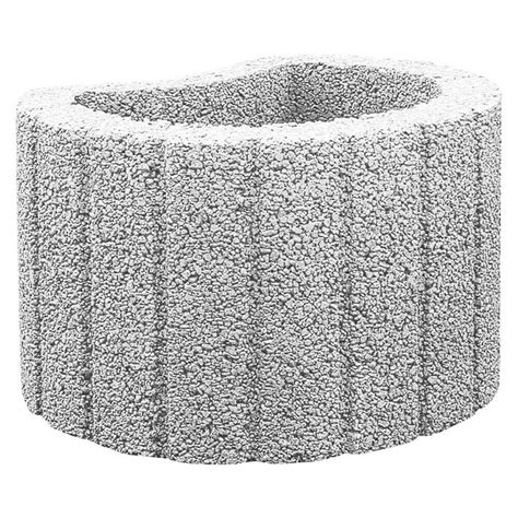 Seesteiner Pflanzstein Minipflanzring Grau Ø X H 30 X 20 Cm Beton