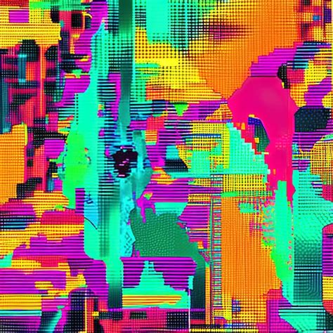 Premium Ai Image Abstract Background Inspired By Digital Glitch Effect And Pixels