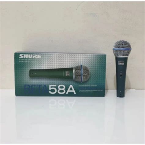 Jual Mic Shure Beta 58a Mic Vocal Kabel Dilengkapi Switch Onoff