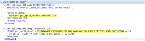 Amdp Procedure Methods With Inheritance Sapcodes