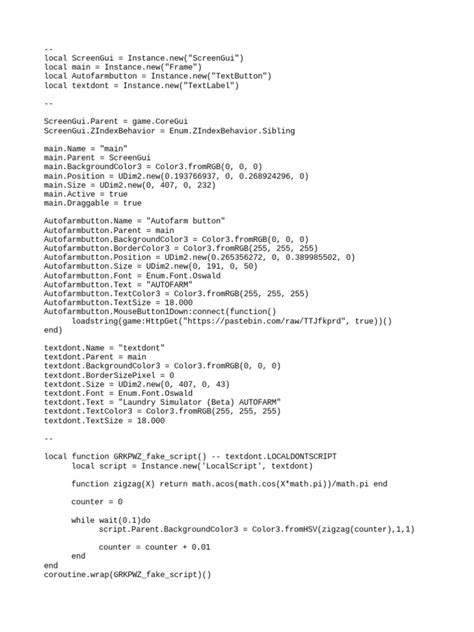 Laundry Simulator Autofarm Gui Script Pdf Laundry Simulator Autofarm Gui Script Pdf