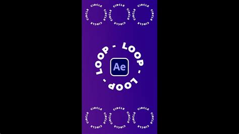 Create Any Text Shape Loop In After Effects Tutorial Shorts Web