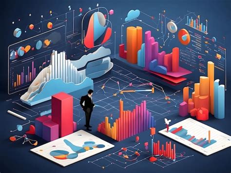 Premium Photo Representation Of Data Analytics Charts Graphs And Data Driven Insights Emerging