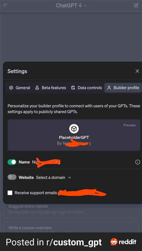 Builder Profile Settings Now Has The Option To Receive Support Emails In Preparation For Store
