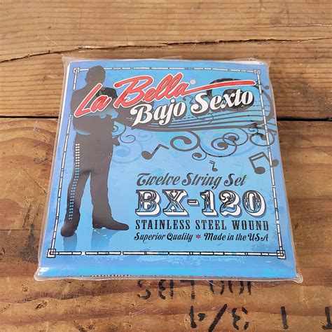 La Bella Bajo Sexto BX 120 Stainless Steel Wound 12 String Reverb