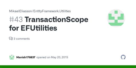 transactionscope for efutilities · issue 43 · mikaeleliasson