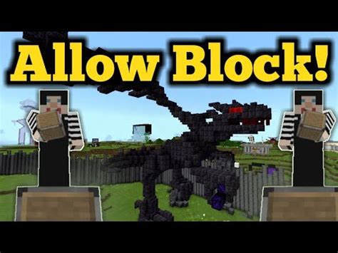 How To Use The Allow Block Minecraft Bedrock YouTube