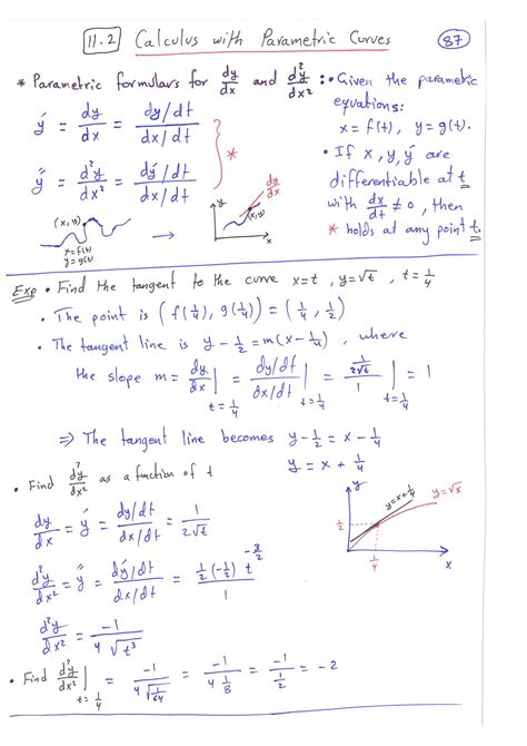 SOLUTION Calculus With Parametric Curves Studypool