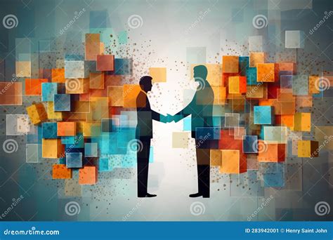 An Abstract Representation Of Negotiation Dynamics Stock Illustration Illustration Of Making