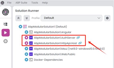 Modular Development With Abp Suite Encountered An Exception The Entity Type
