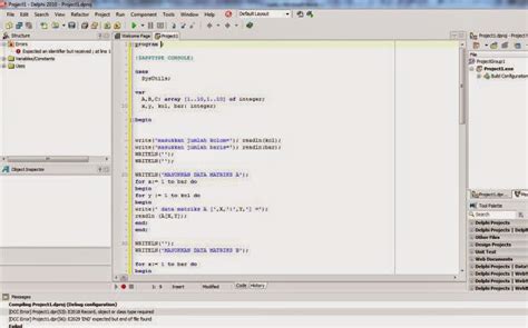 Larik Array Pada Delphi