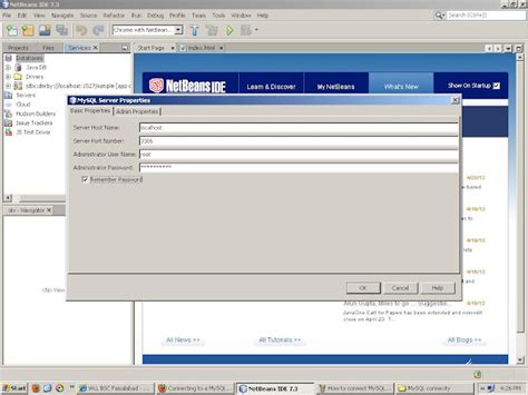 How To Register Mysql Database Server And Mysql Workbench With Netbeans Ide