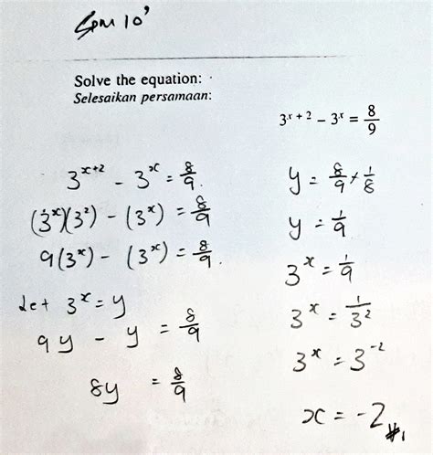 Aay Tuition F4 Add Math 4 5 2020 Chapter 4 Logarithms Spm Question