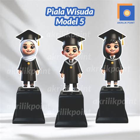 Jual Piala Wisuda Akrilik Terbaik Model 5 Vandel Plakat Graduation Murah Tk Sd Shopee Indonesia