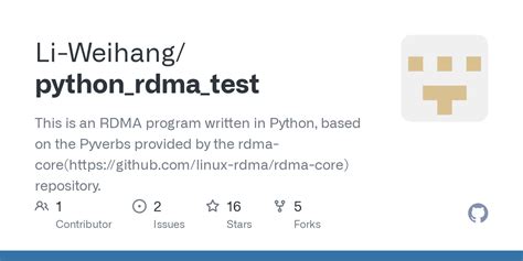 GitHub Li Weihang Python Rdma Test This Is An RDMA Program Written In Python Based On The