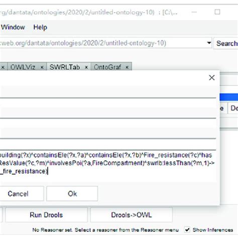 ontology reasoning of the drools inference engine based on swrl